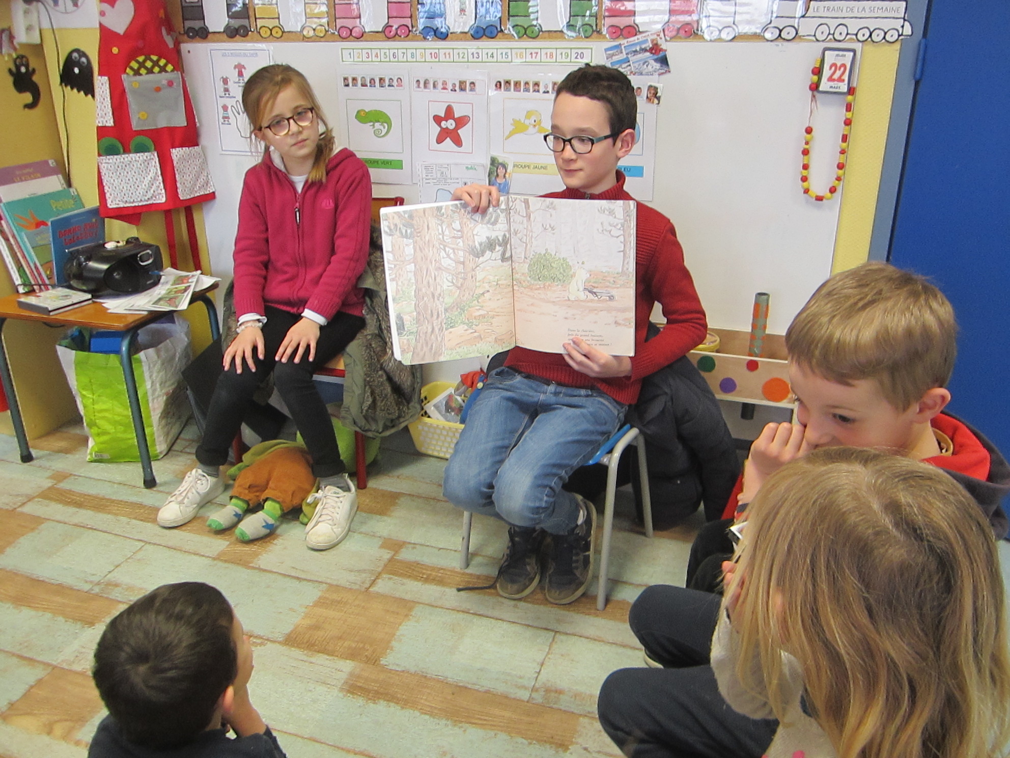 projet lecture CE2-CM1 de Corinne/ PS-MS – Ecole Sainte Famille – CLISSON